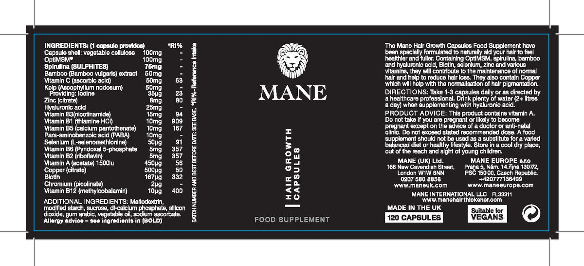 Mane Hair Growth Capsules (120 Capsules) – Mane UK